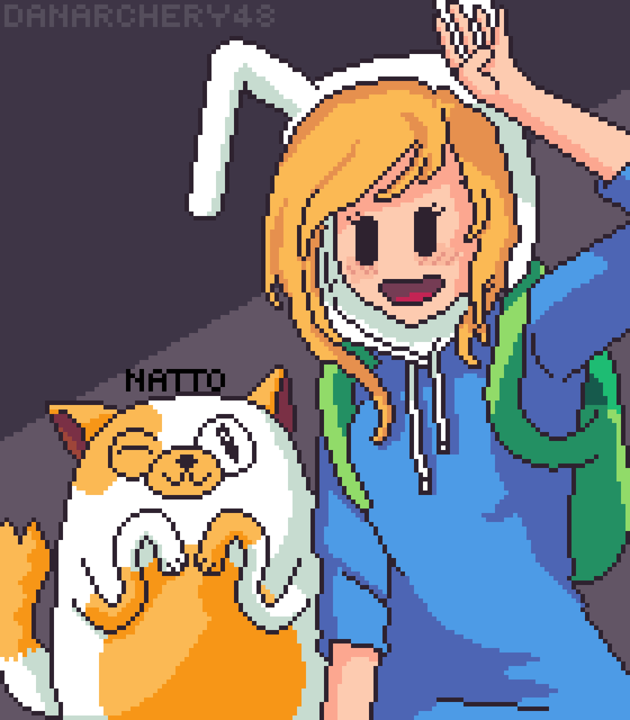 Pixilart - Fionna and Cake by Danarchery48