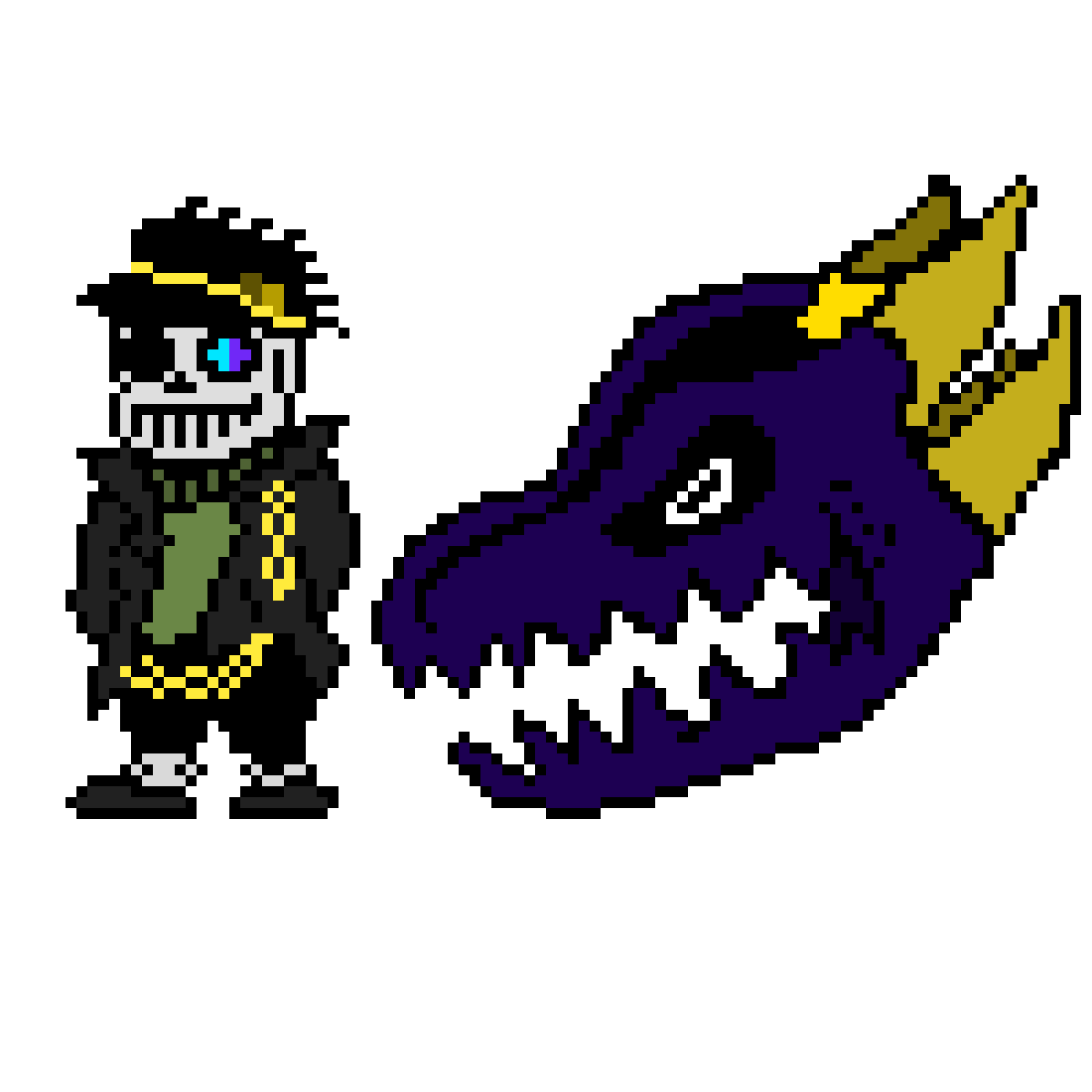 Pixilart - Jotaro Sans by Lace1