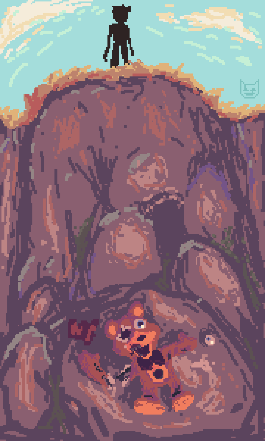 Pixilart - The cliffs by Octopie34