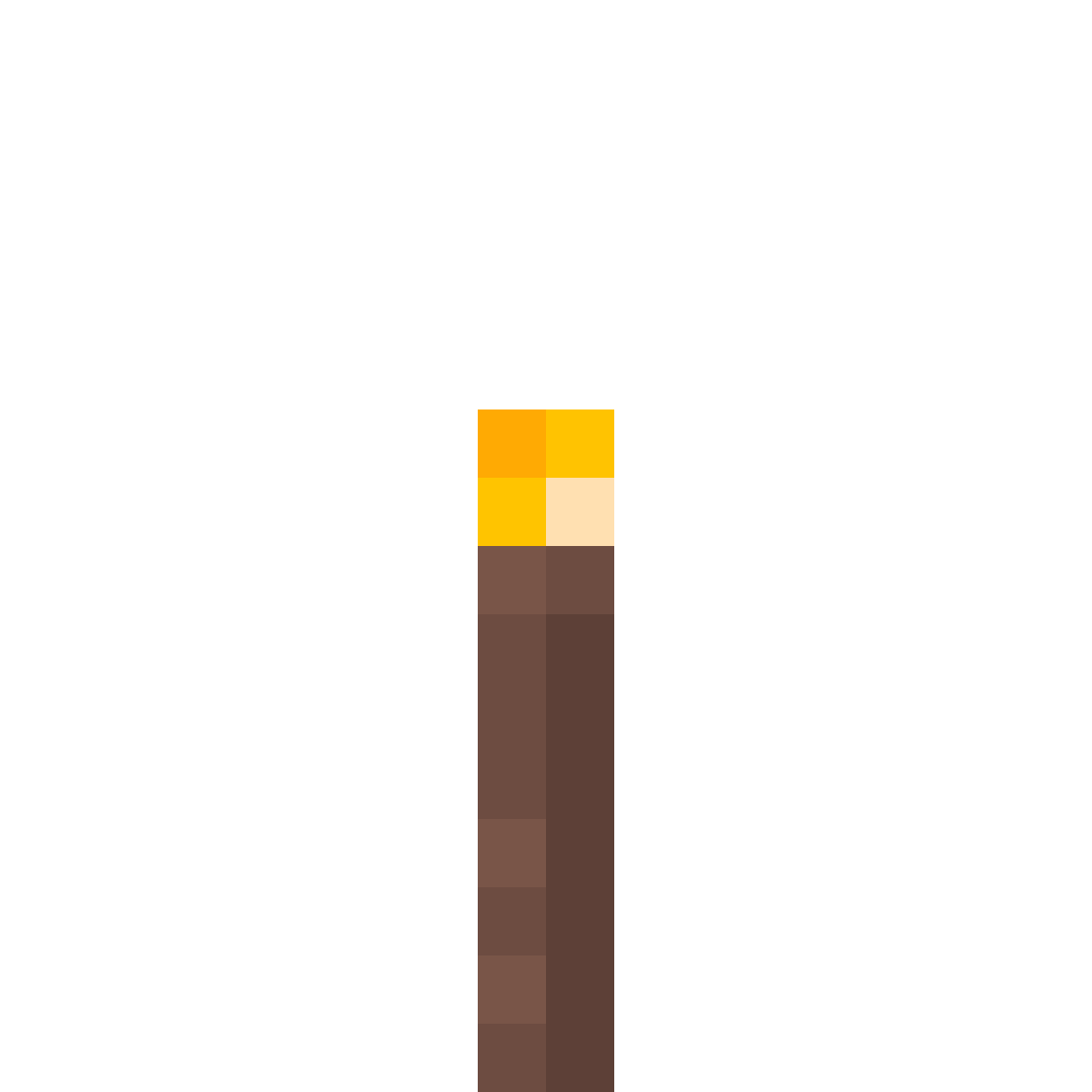 Tocha Minecraft Pixel Art