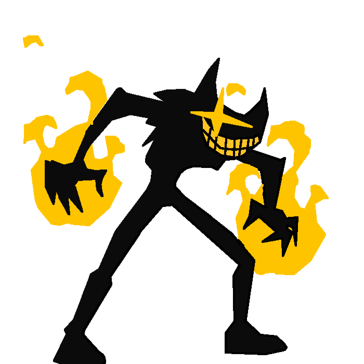 Pixilart - Nightmare Bendy by yourefatherles