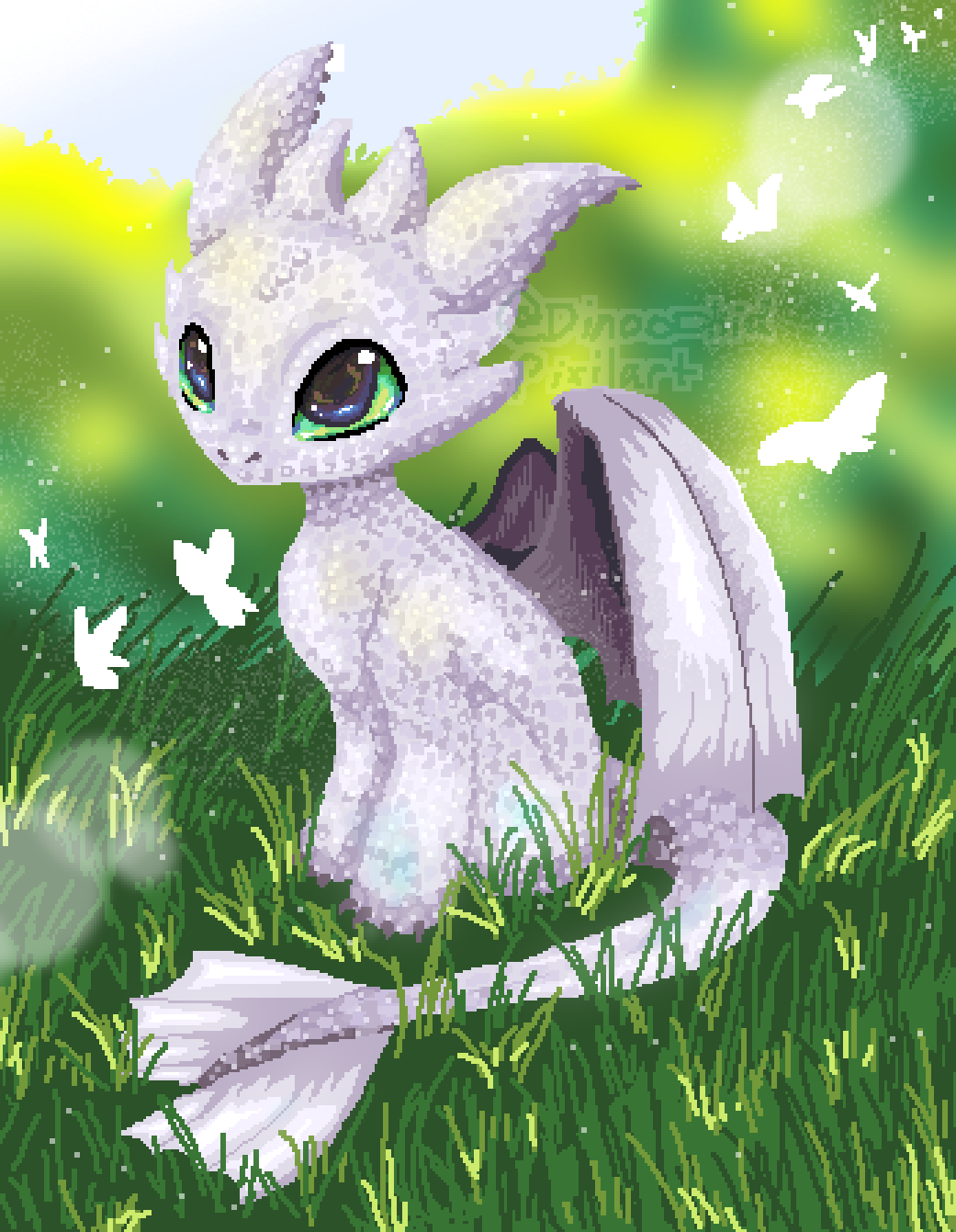 Pixilart - Dragon (Art Trade) by dinoookid