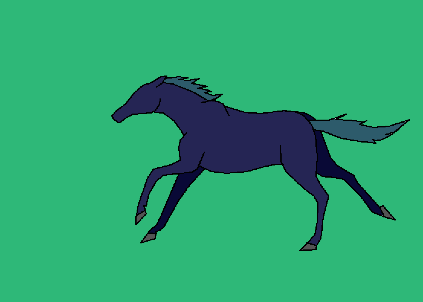 Horse Run Cycle Gif