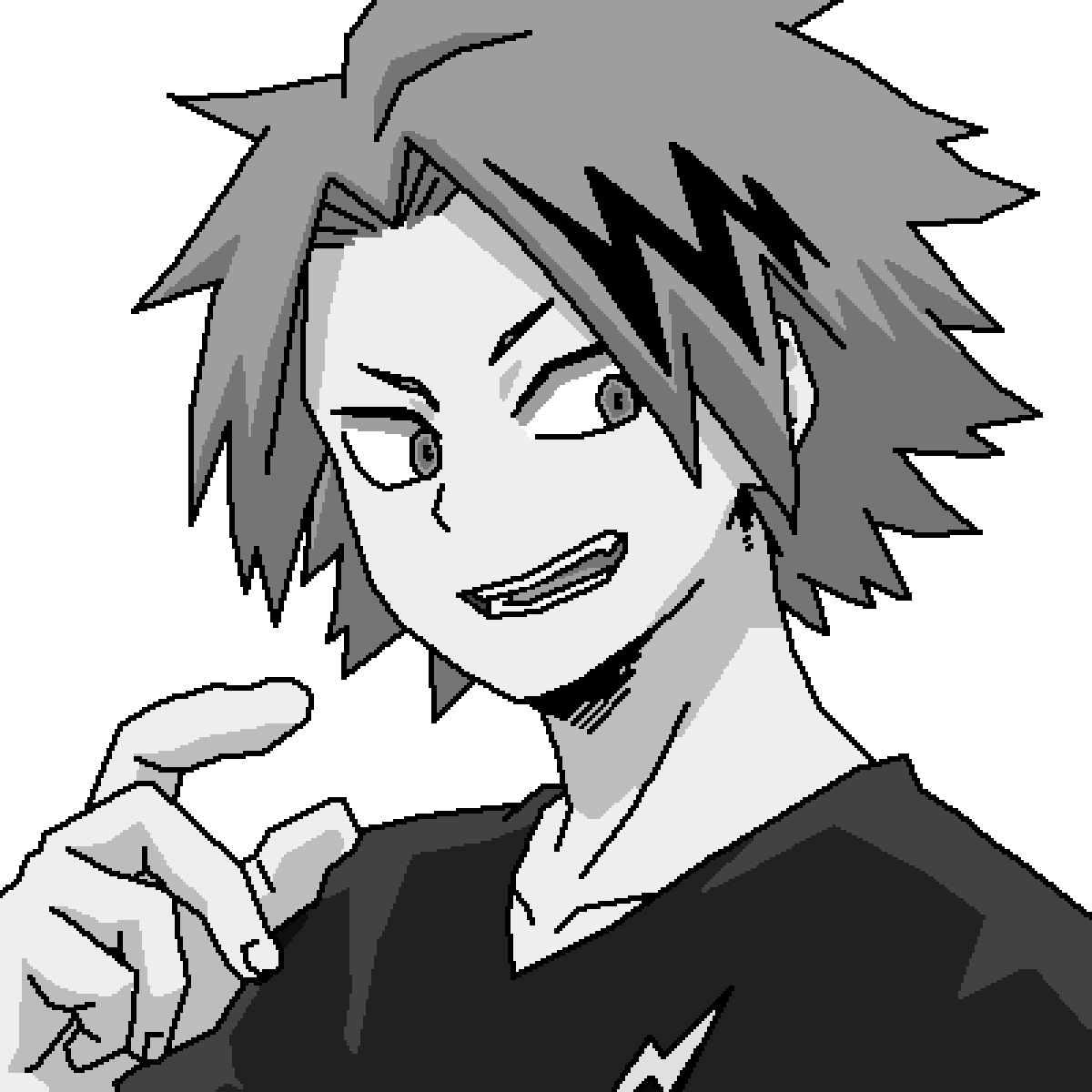 Pixilart - Denki Kaminari Base by Yuki-Hoshiko