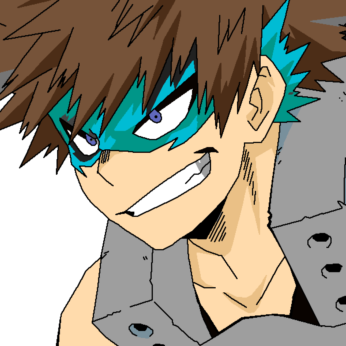 Pixilart - Katsuki Bakugo Base by julesdoods