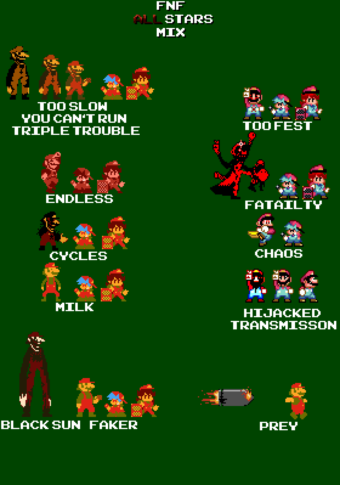 Pixilart - Fnf All Stars MIX W.I.P 4 by HogmanGalaxyAlt