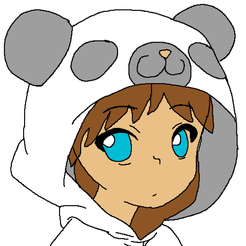 Pixilart - blushing panda hoodie by Shapeshifting