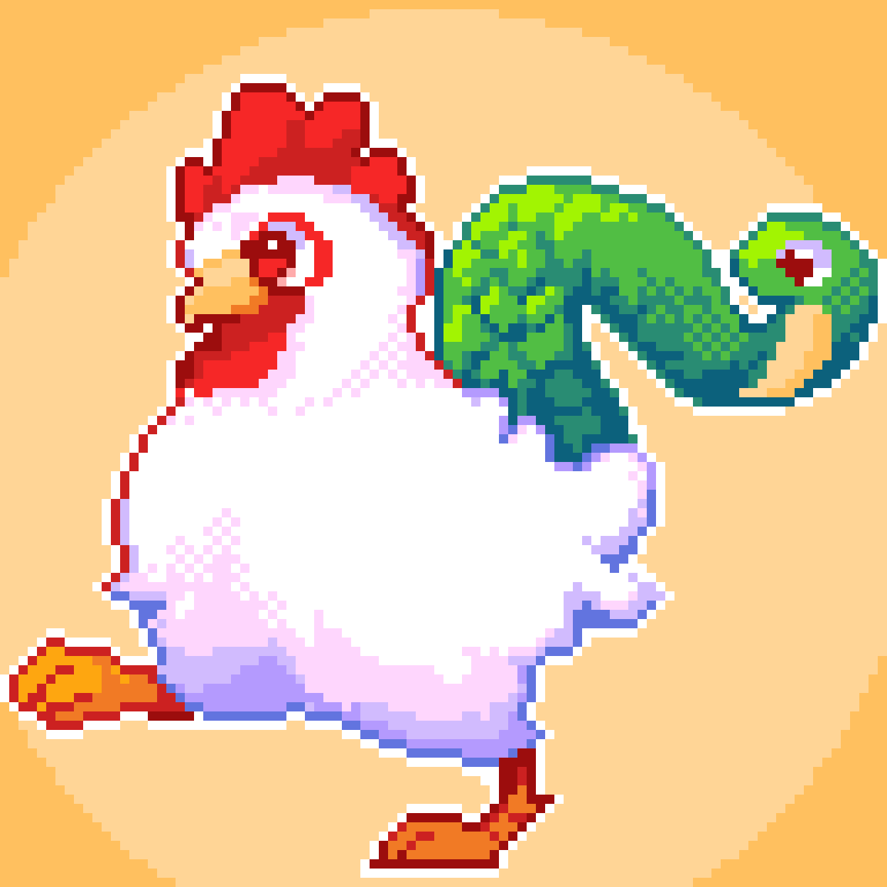 Pixilart - Snake chicken by wanitarou