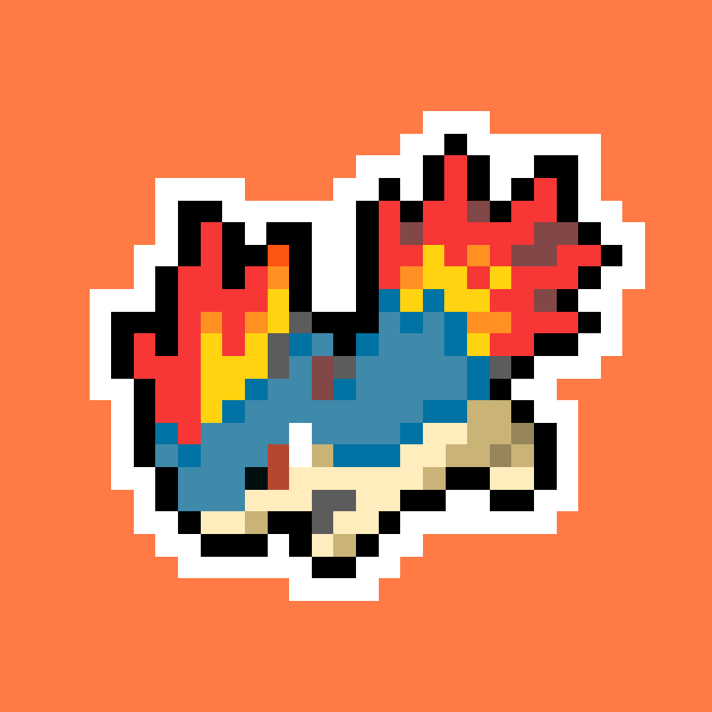 Pixilart - Pokemon 156 Quilava by Davidhehehe