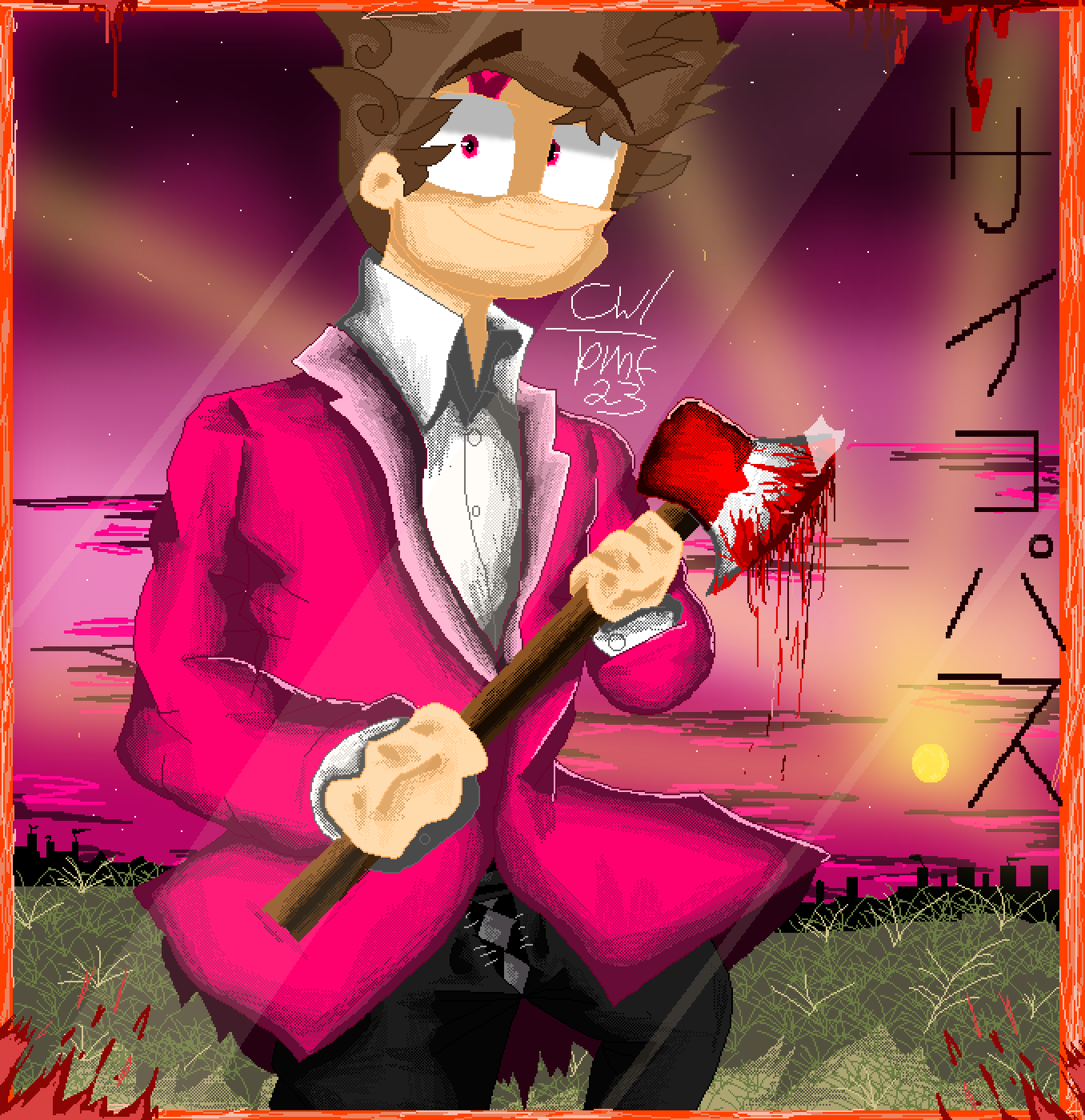 Pixilart - an Ordinary Psycho by Crystalwater1