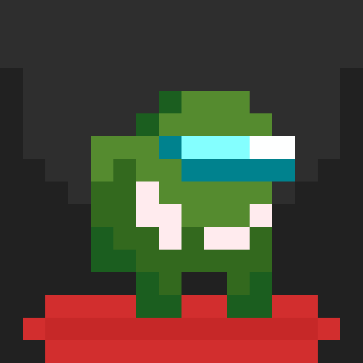Pixilart - fnf green 16x16 by LandonLMR
