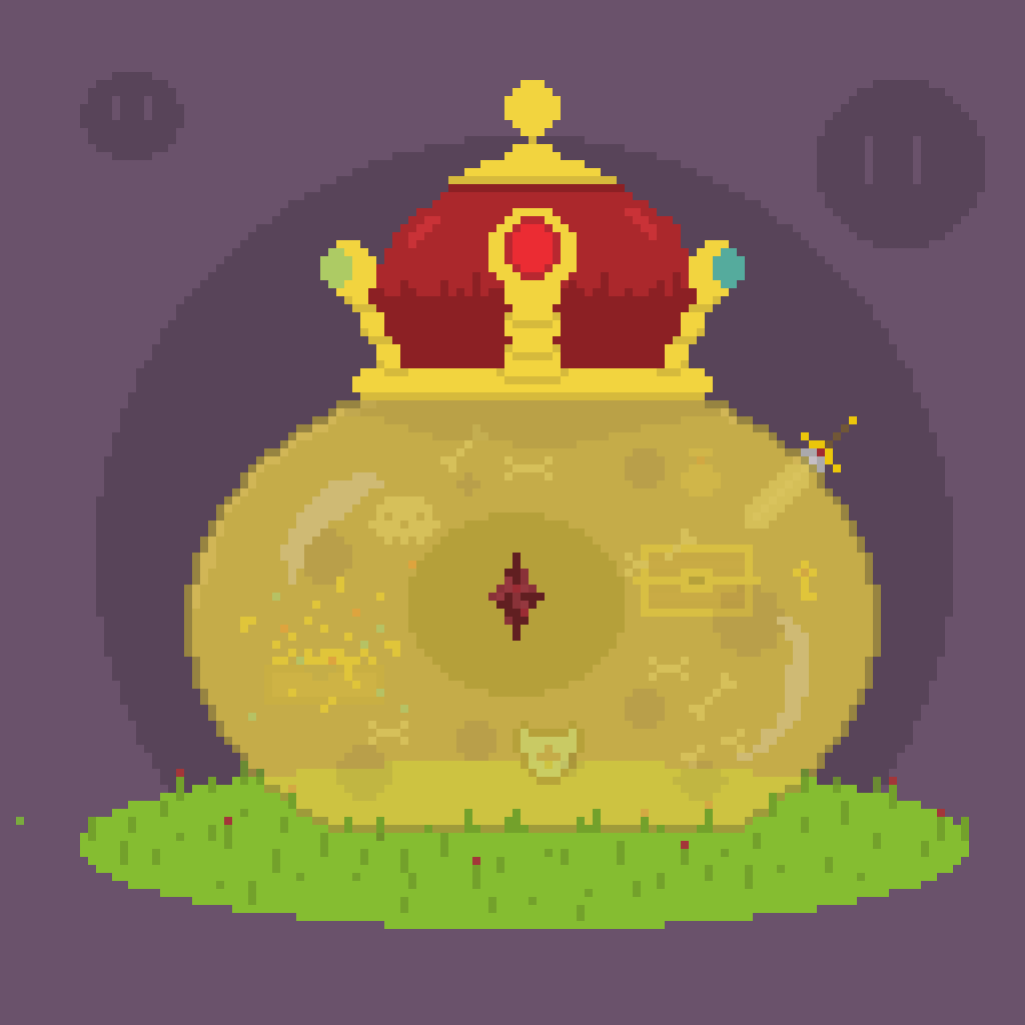 Pixilart - slime king by panklinko
