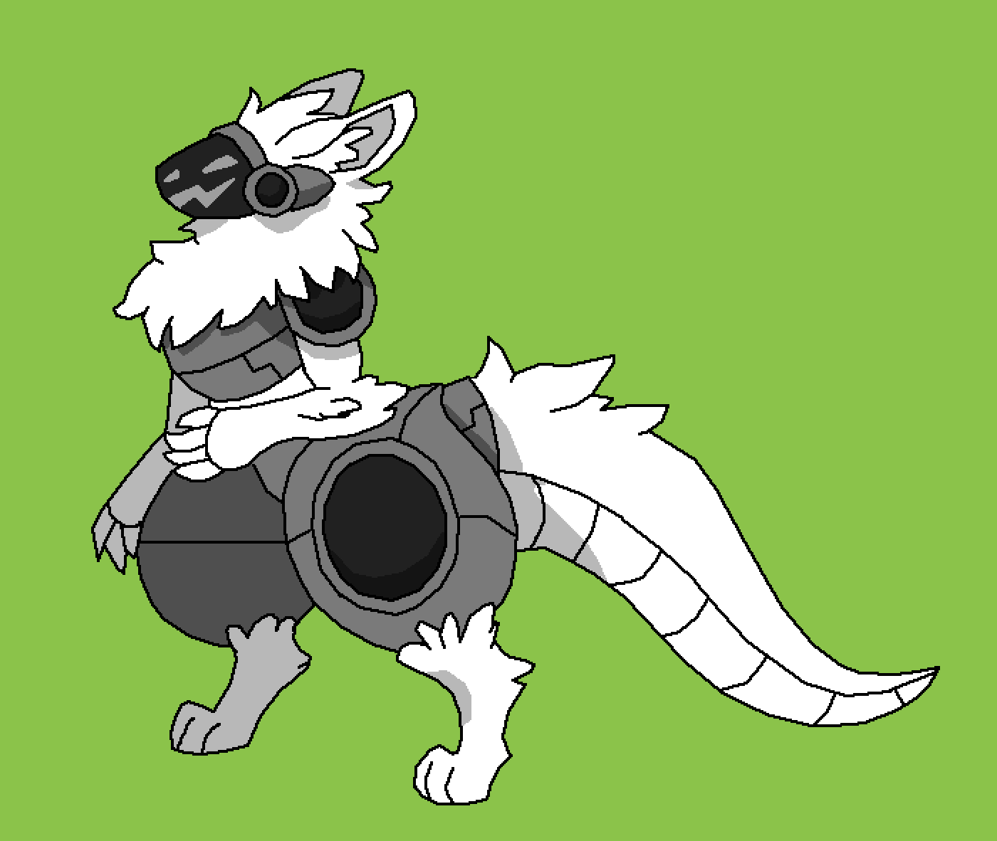 Pixilart - protogen base by banana-proto27