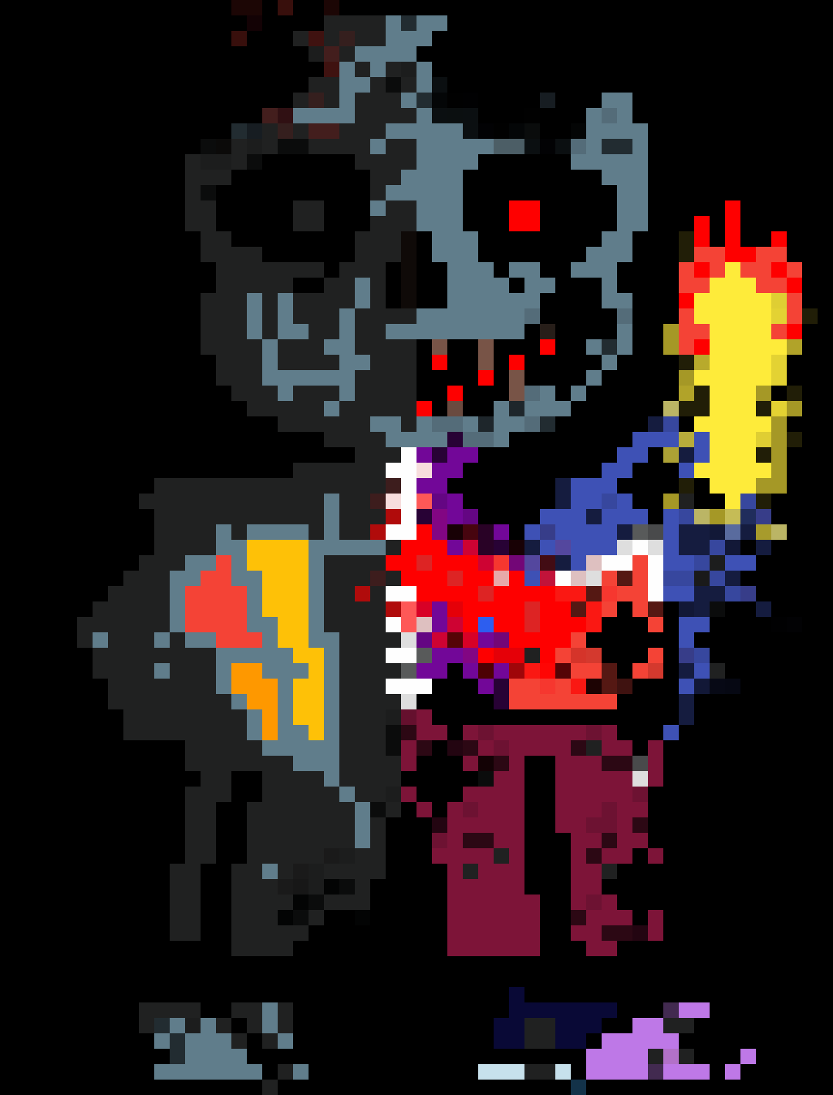 Pixilart - Brokentale Sans Phase 2.5 by GolredauMaker