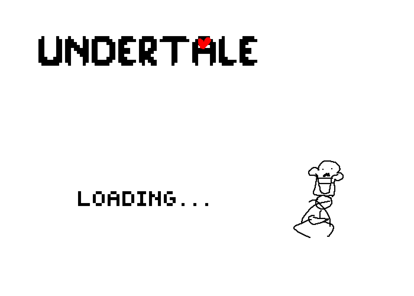 Pixilart - Undertale Beta Loading screen by DkAjOgx4V4vVANC