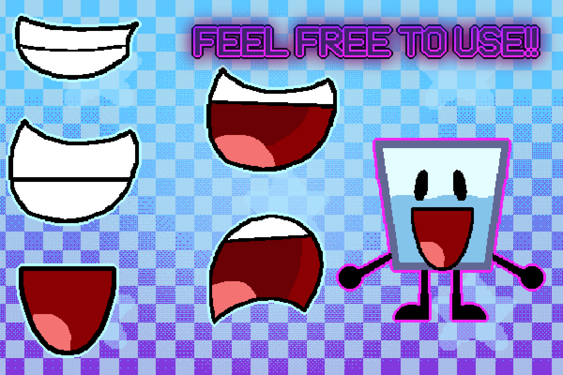 Pixilart - BFDI Mouth Asset Sheet (Part 1) by SpongeKelv