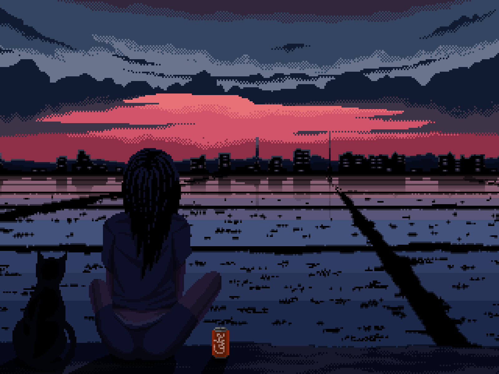 Pixilart - Night train by Sancejev