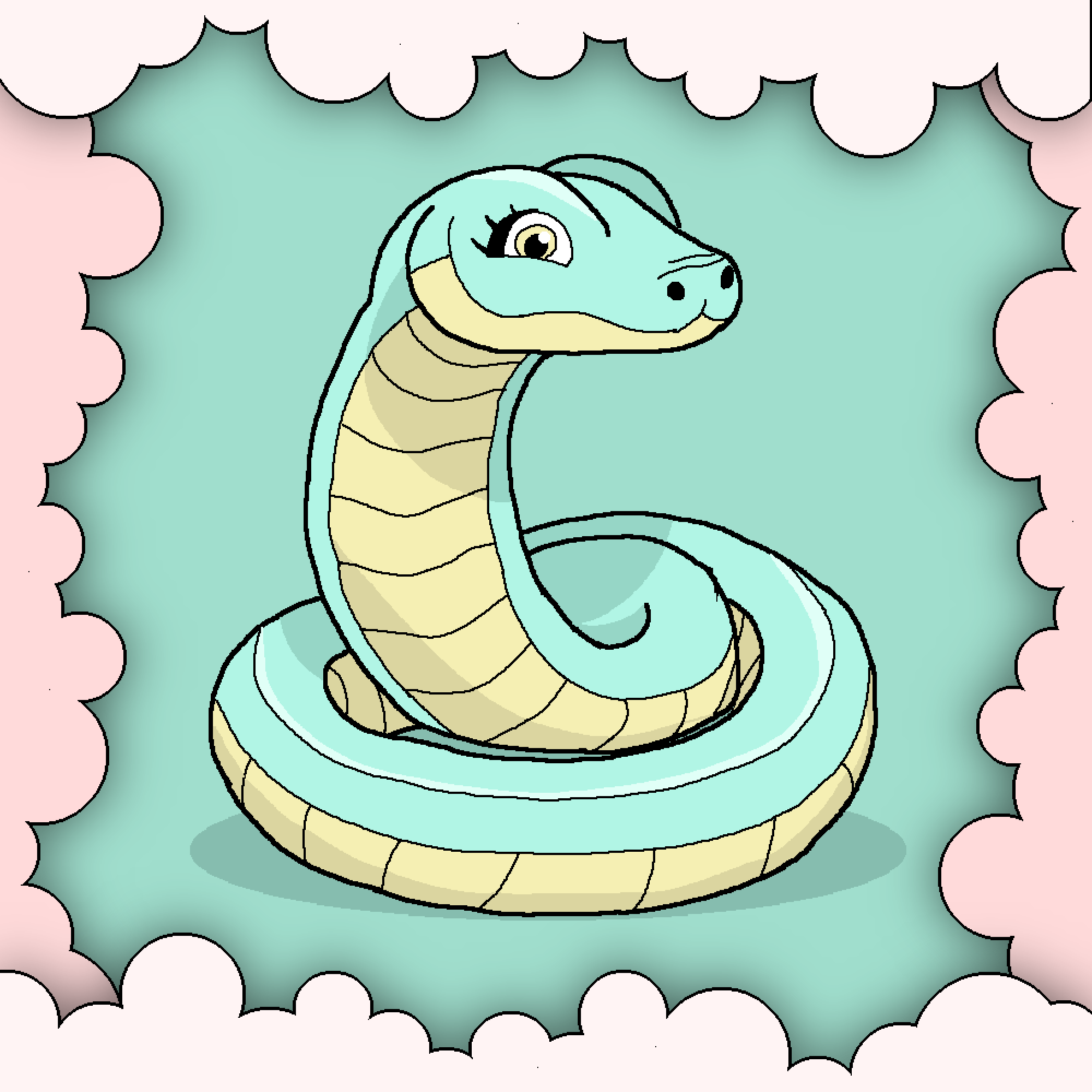 Pixilart - Cloud Snake by EvelynSnake