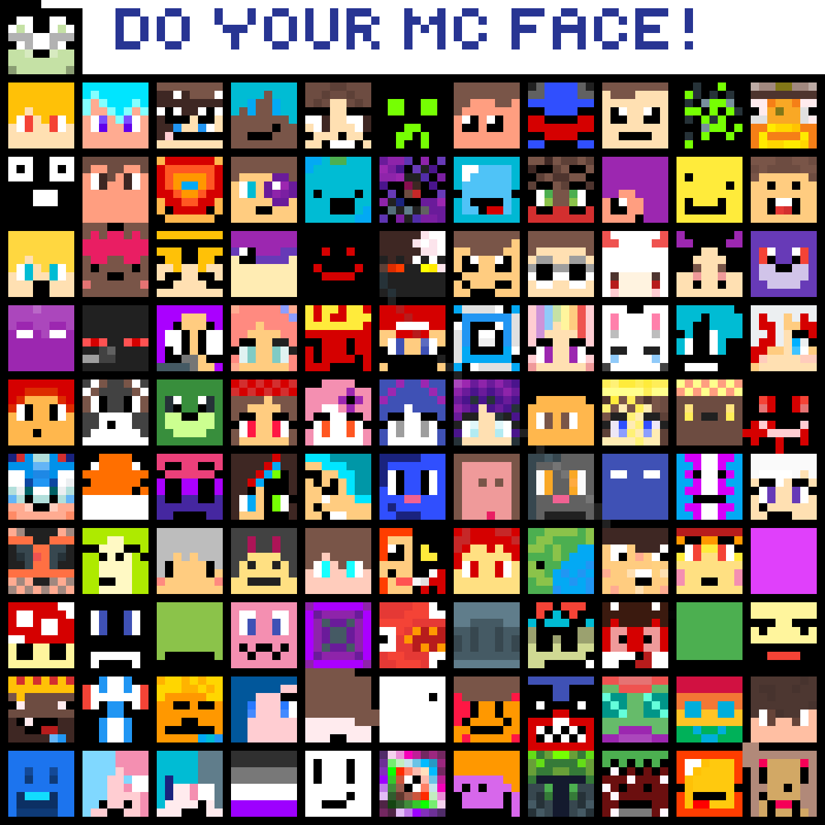 Pixilart - Make your MC face by cerbErus3690