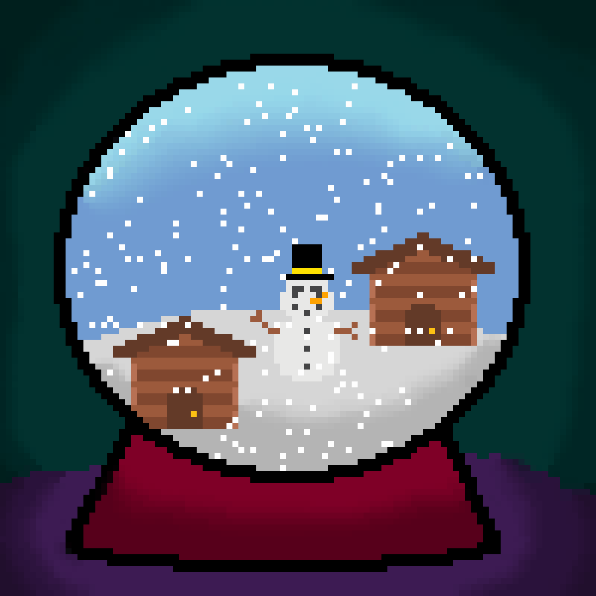 Pixilart - snow globe by SimpleDrawings