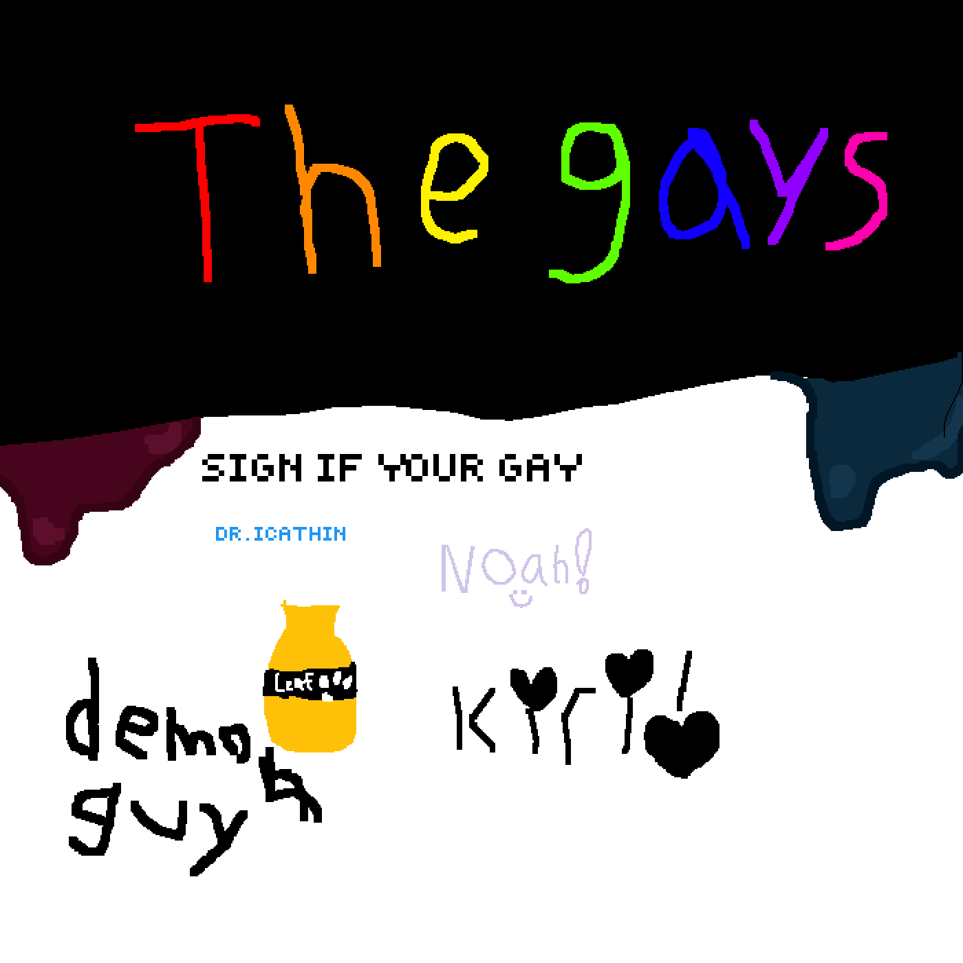 Pixilart - Sign if your gay by demonguy