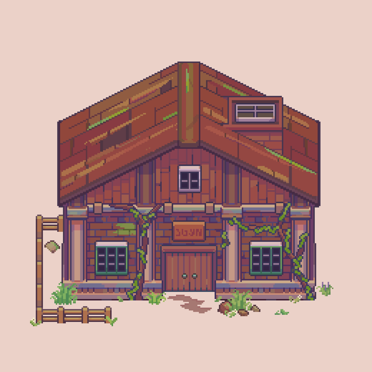 Pixilart - Town Center by borispixel