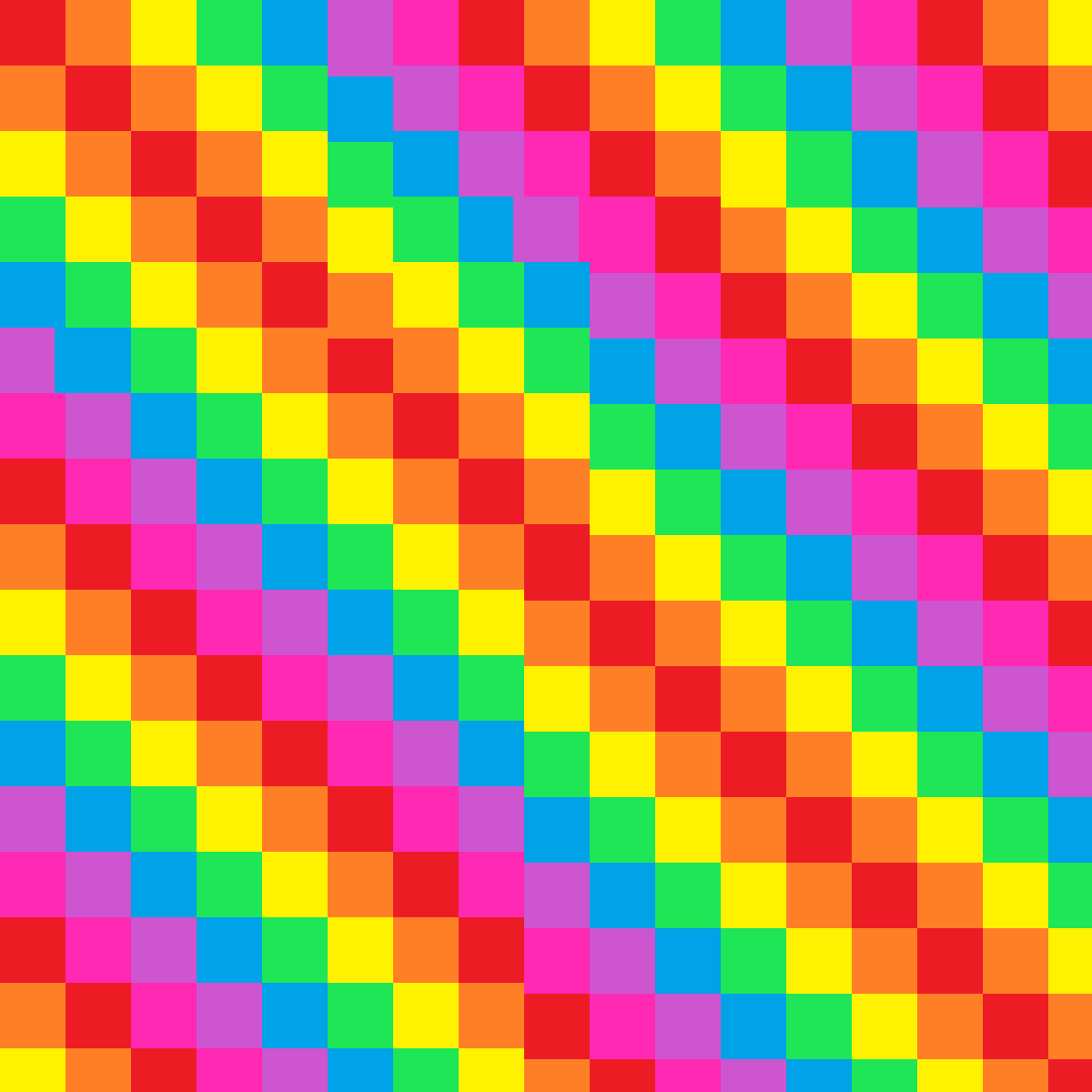 Pixilart - Rainbow Pattern by Anonymous