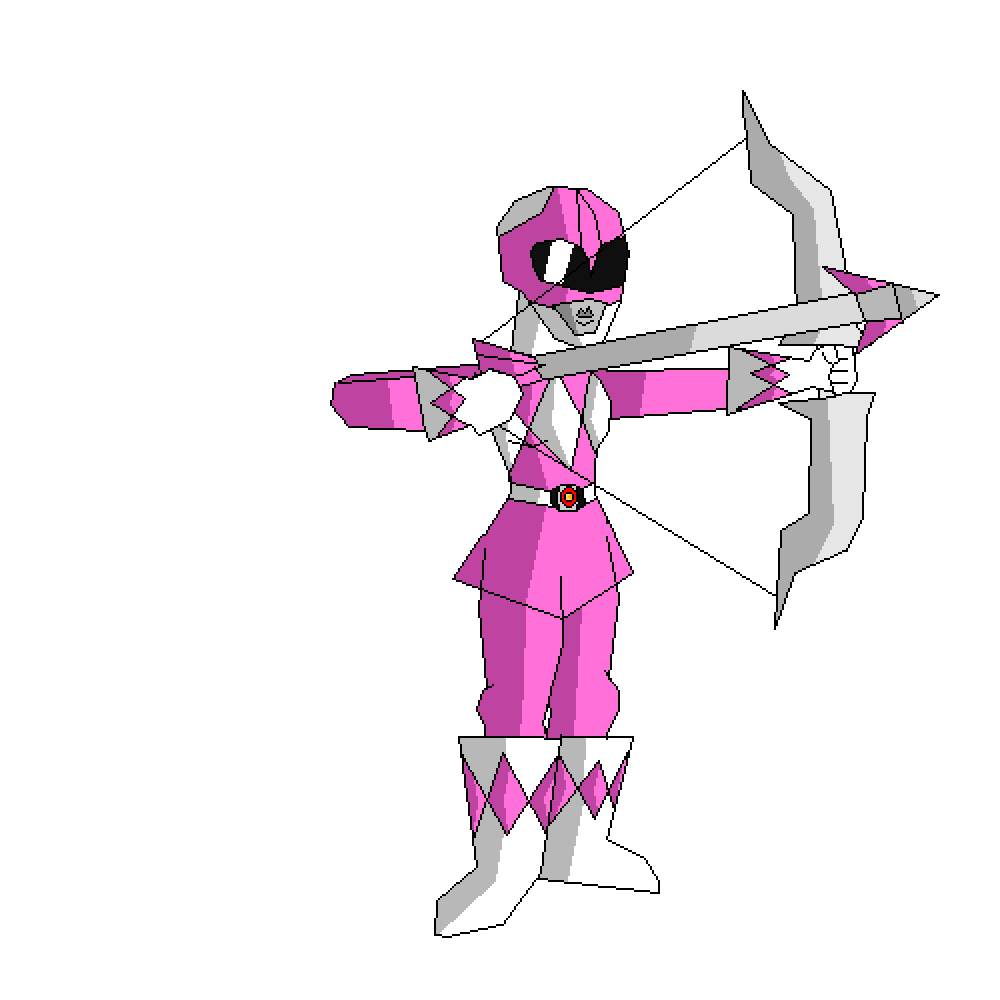 Pixilart - Pink Ranger by hunters4658