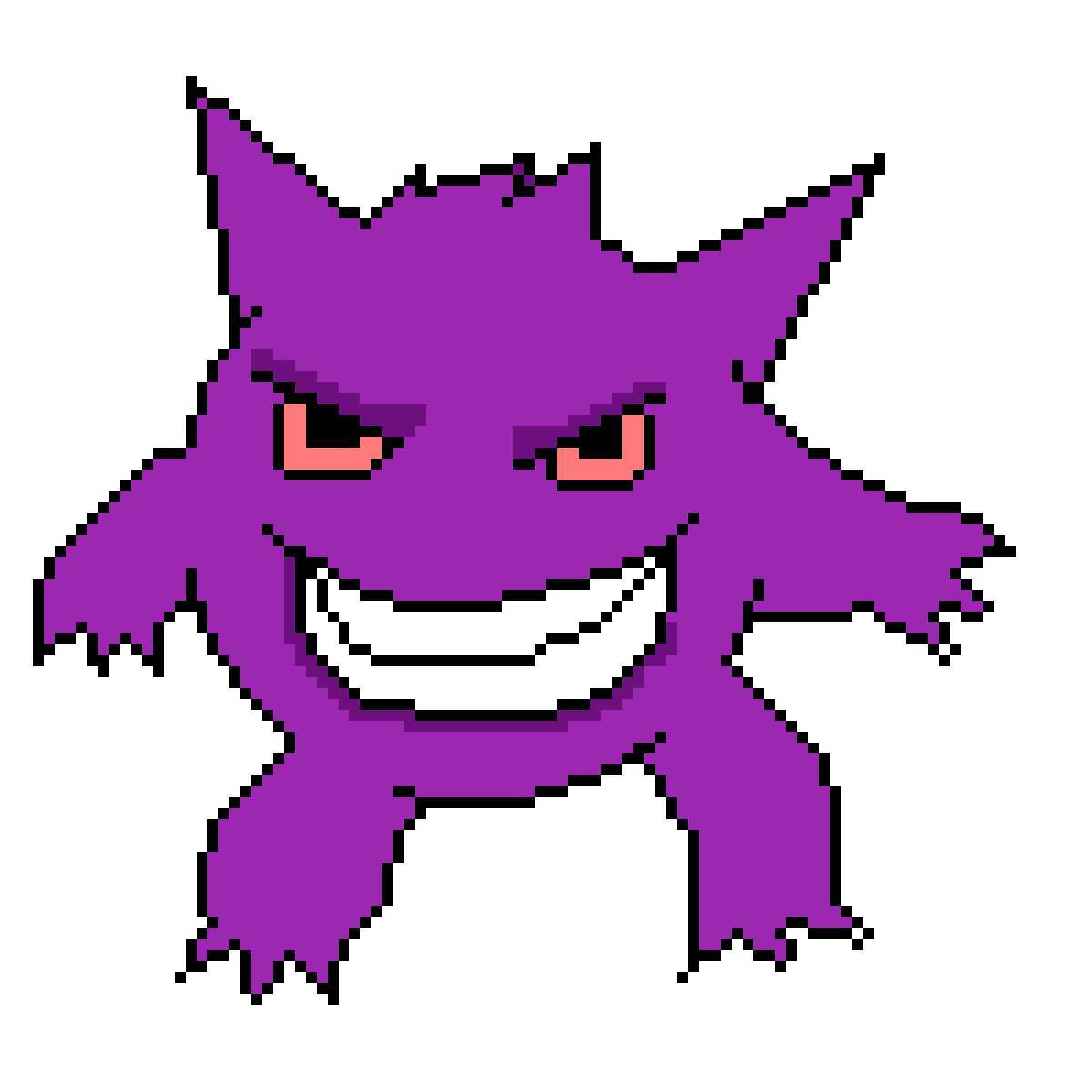 Pixilart - gengar by OMNI-GAMER