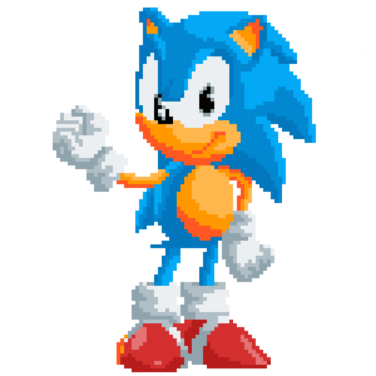 Pixilart Classic Sonic By Tails The F0x
