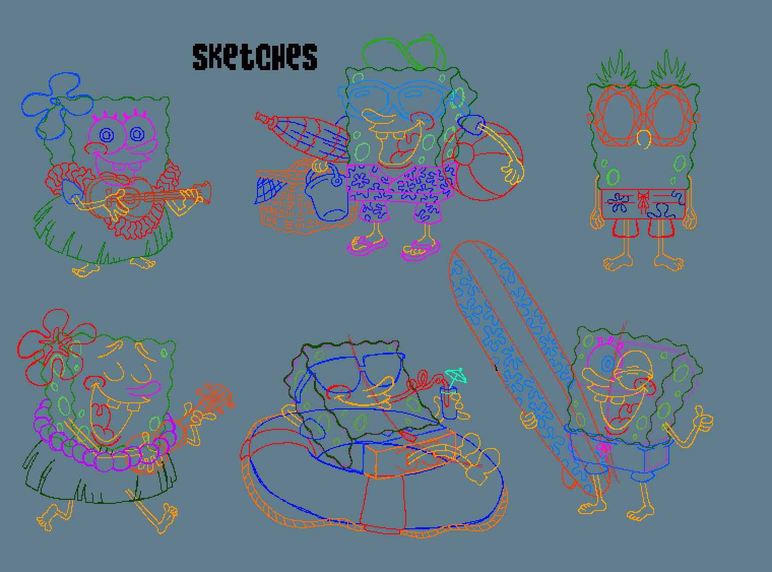 [SBSP] Summer Time Vibes! by SpongeDrew250 on DeviantArt