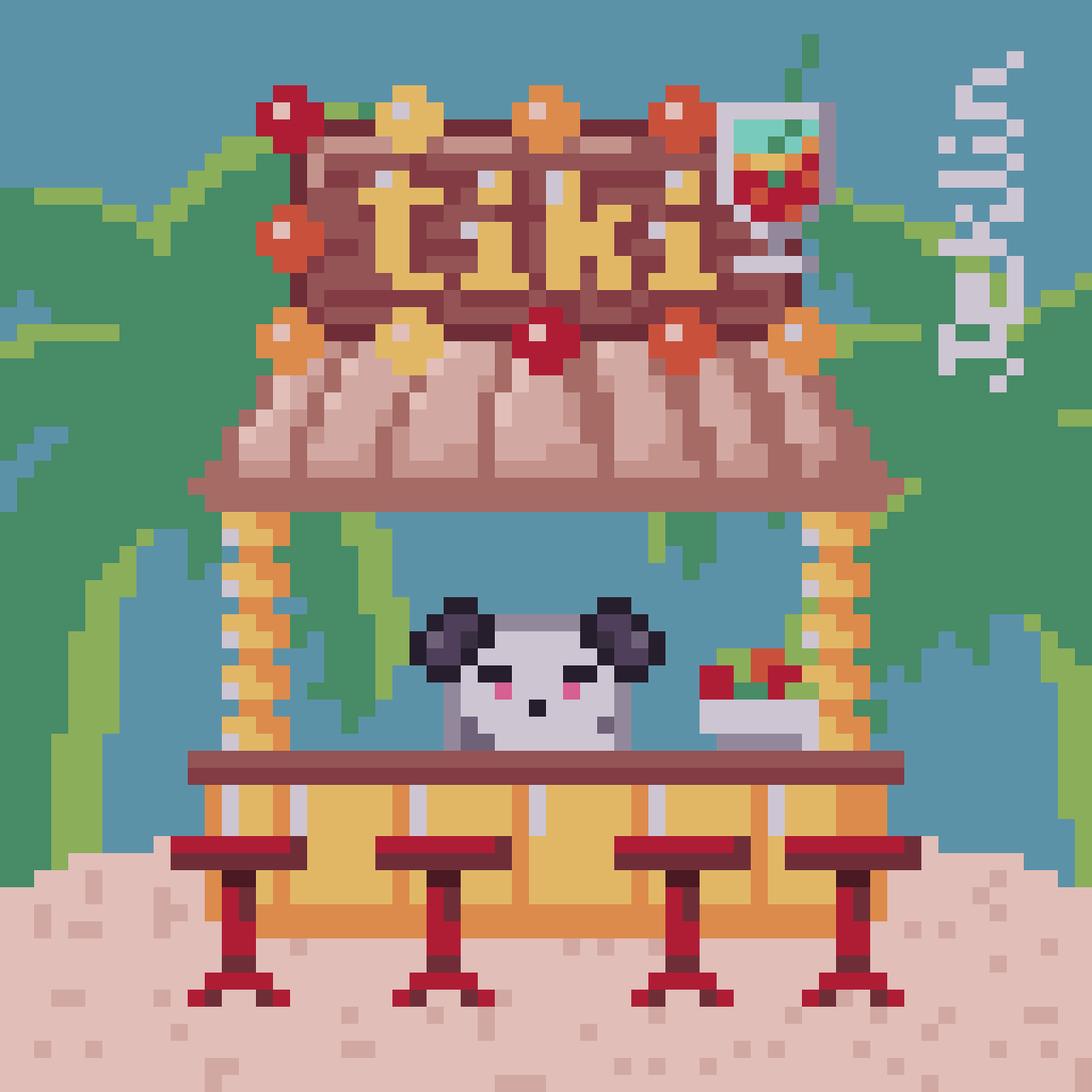 Pixilart - Tiki Hut by Jeklin