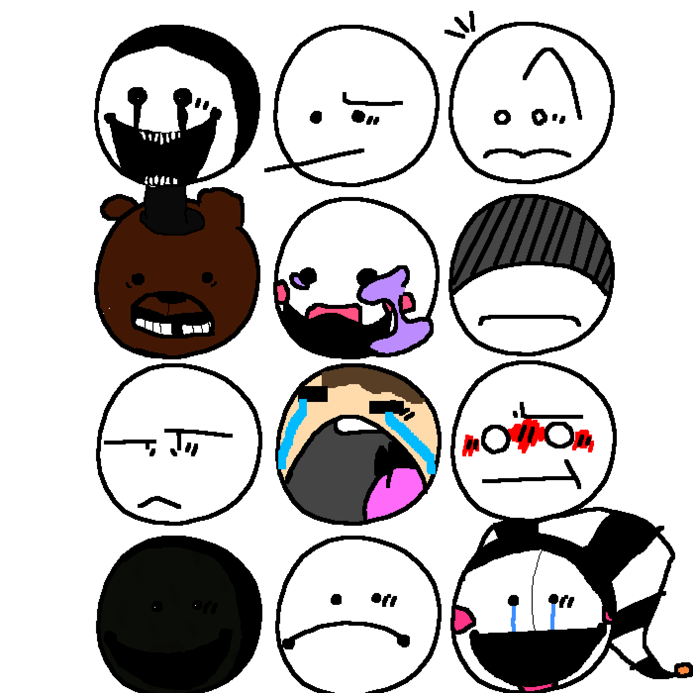 Pixilart - add a fnaf face!!!!!!!! by BraveBluePotato