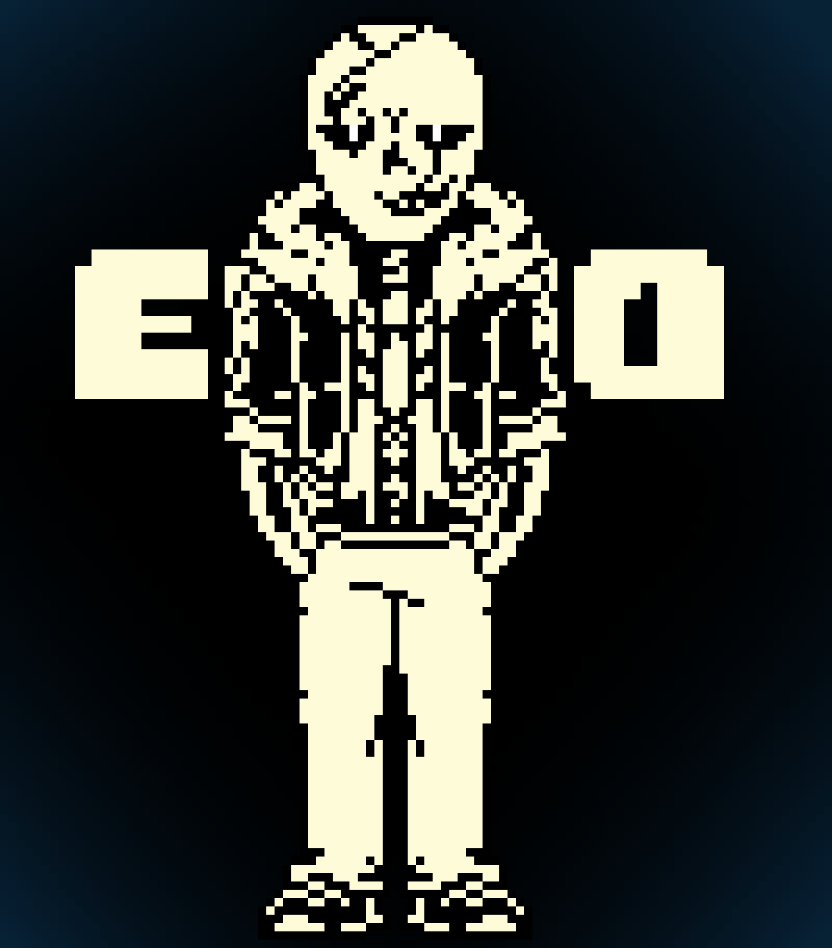 Pixilart - Echotale Sans by Glitched-artist