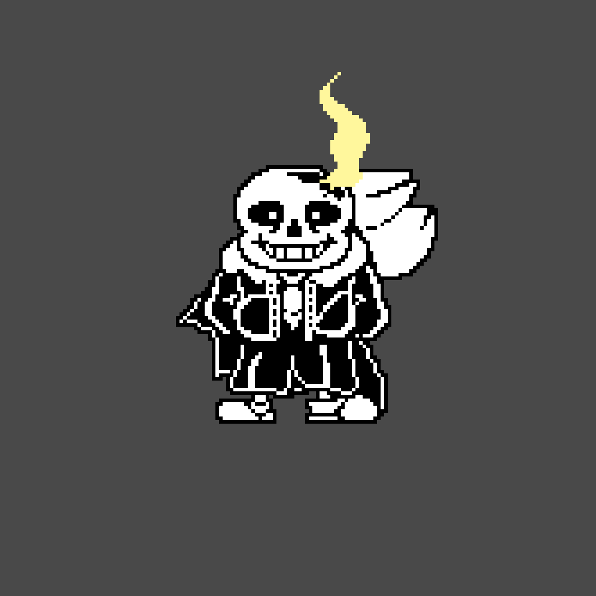 Pixilart - UT CRACKED UP!sans sprite by Sanswich95