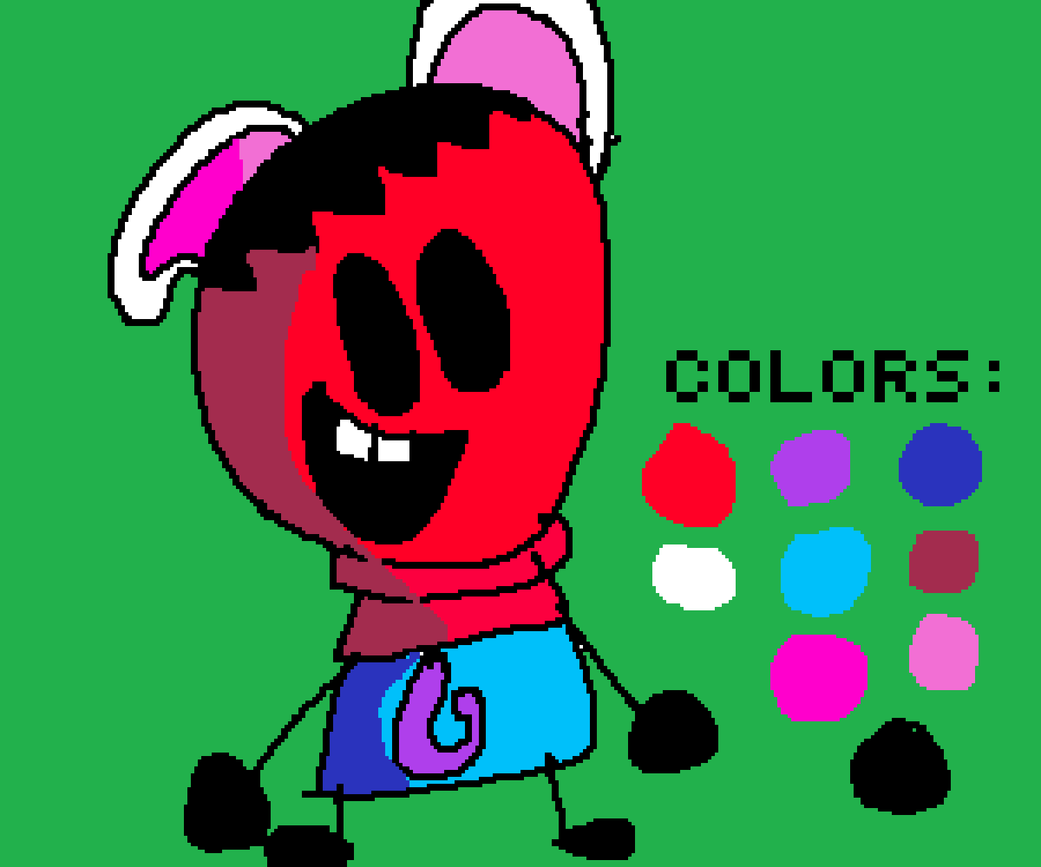 Pixilart - What my oc looks like and colors by ILoveToPaintGio
