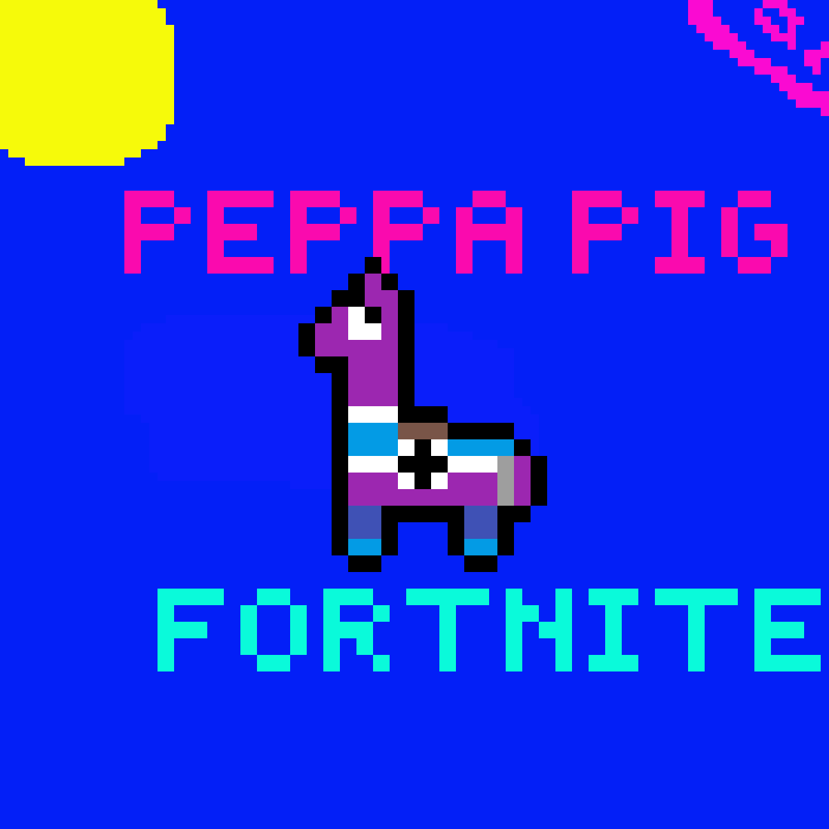 Pixilart - Peppa Pig Playz Fortnite by dp26080