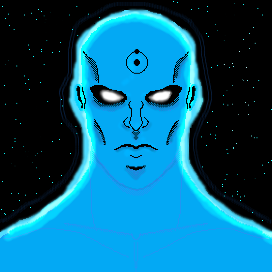 Pixilart - Dr Manhattan by DorkyDude