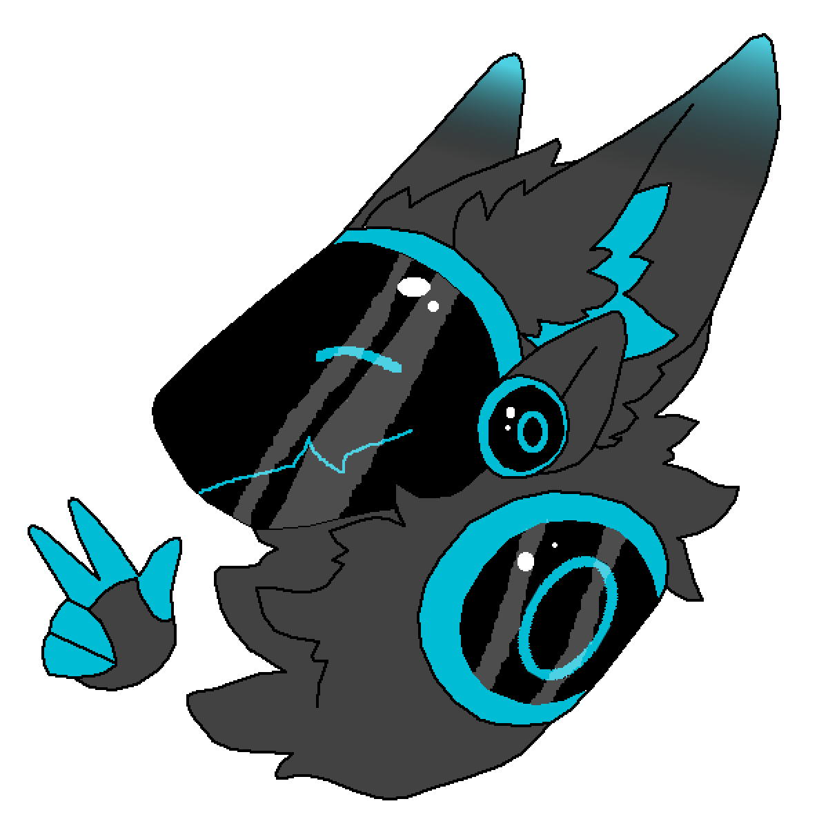 Pixilart - ShinyUmbreon protogen by ShinyUmbreon