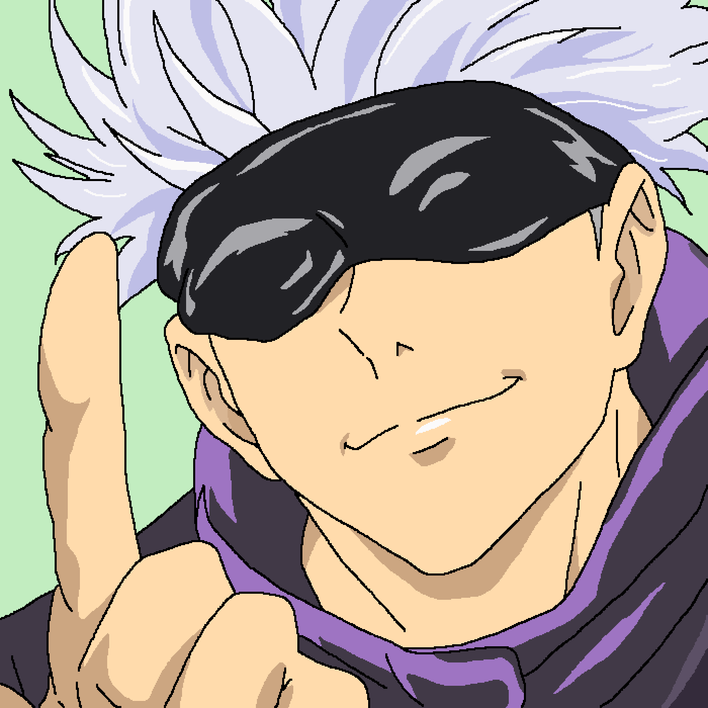 Pixilart - Base Satoru Gojo🩵 by gravycat12345