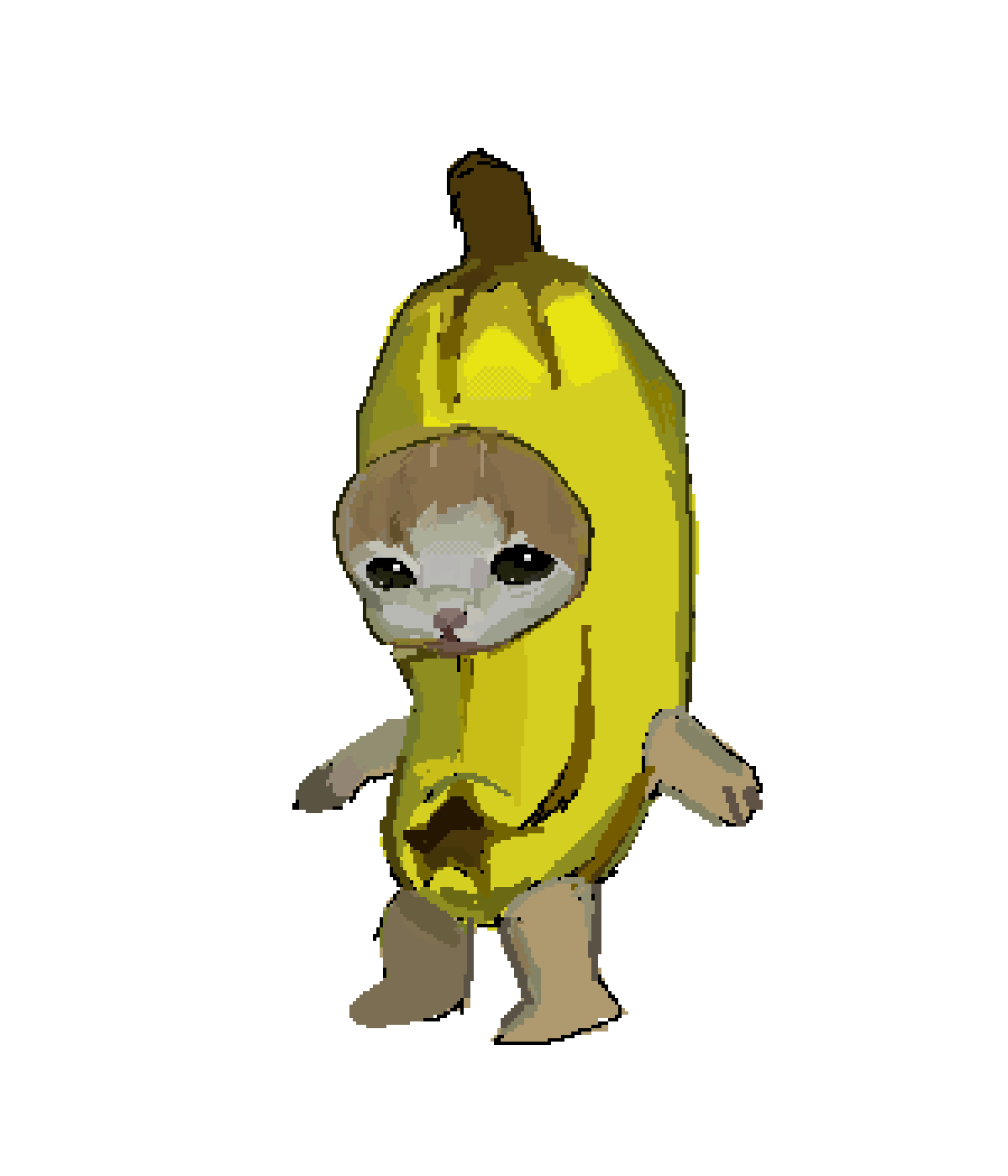 Pixilart - Banana cat by Nectar-Heart