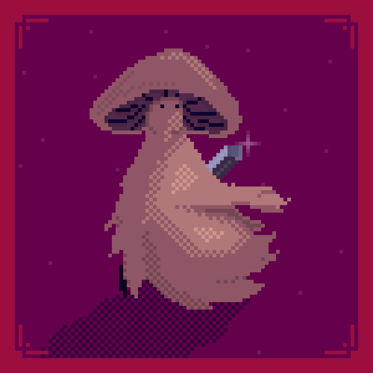 Pixilart Mushroom Warrior By Mycozephyr
