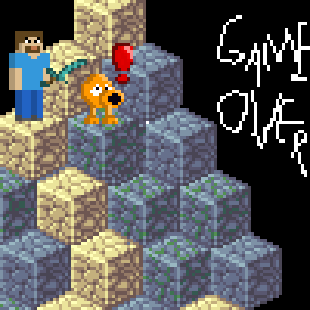 Pixilart - GAME OVER by wellroant