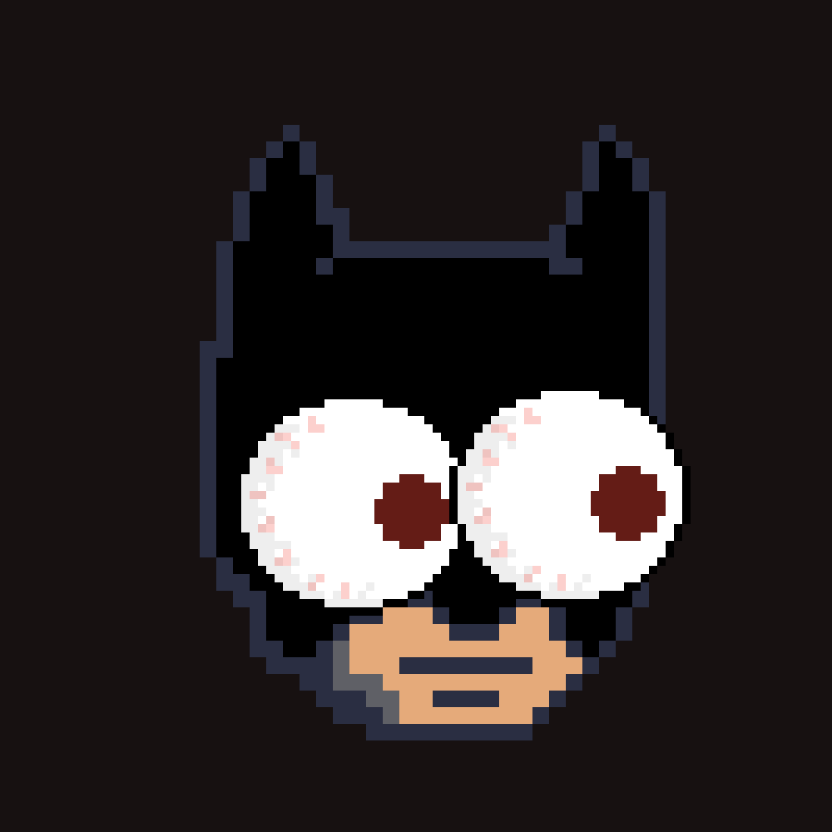 Pixilart - suprised batman by Bluefan