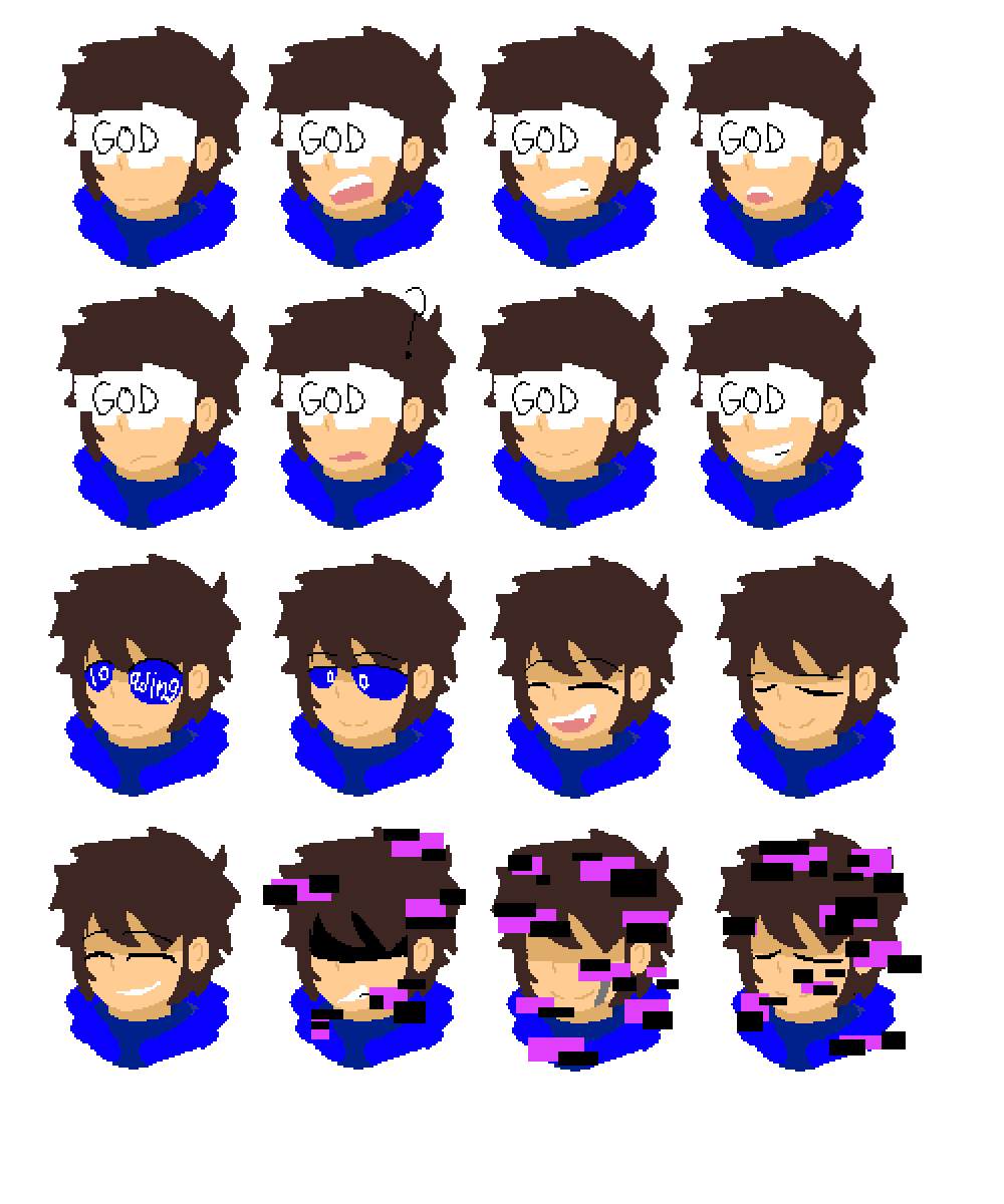 Pixilart - player text box sprite by Blacksans