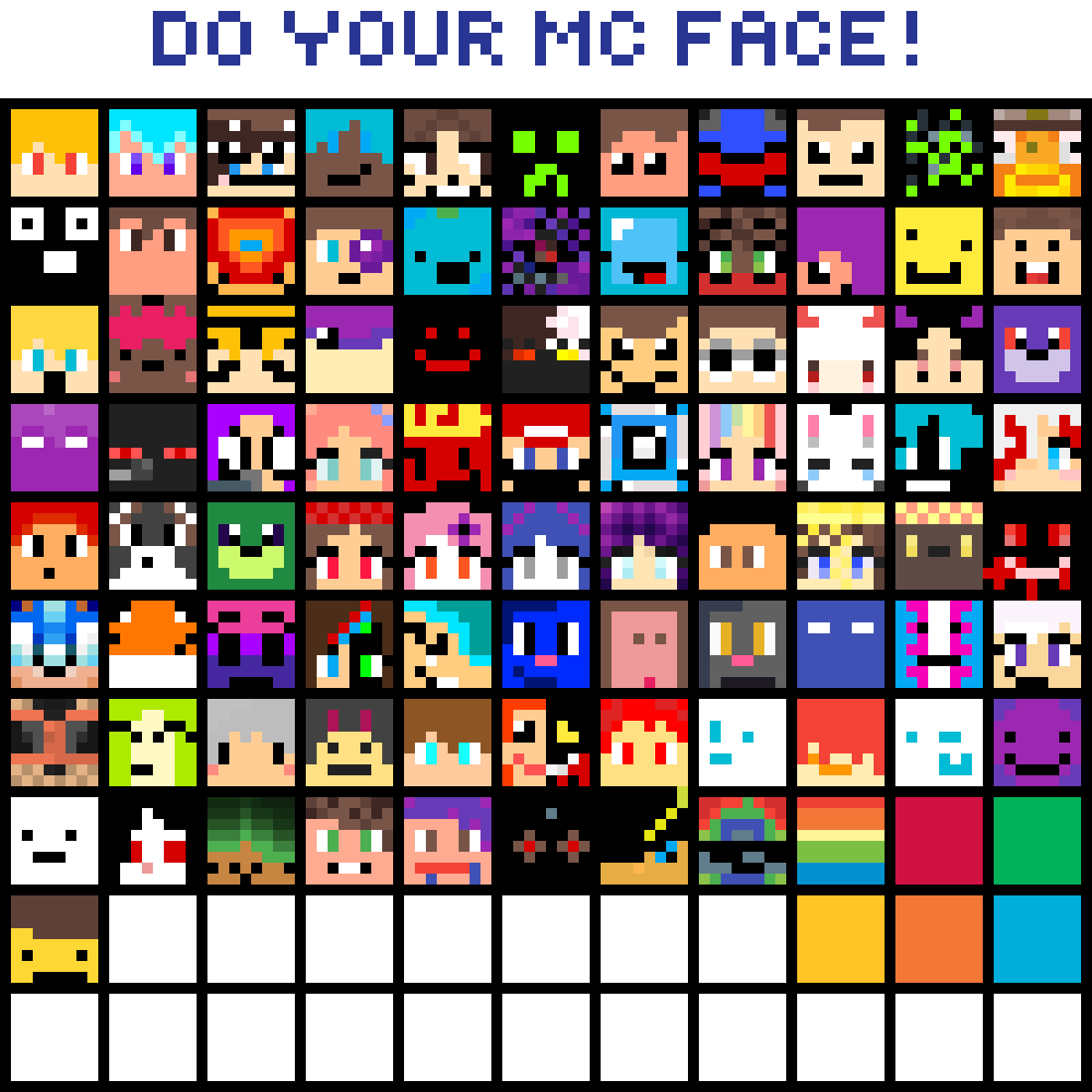 Pixilart - Make your MC face by Trolino