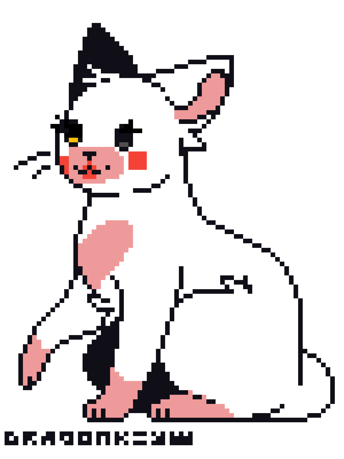 Pixilart - Mangle Cat (why not?) by pixil-1918380