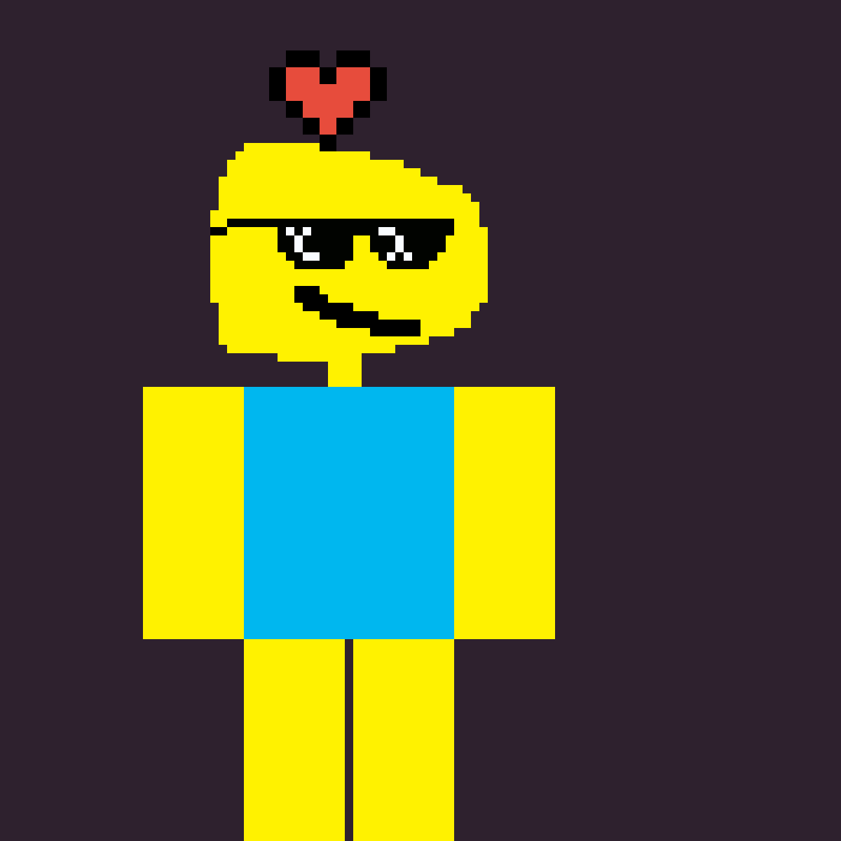 Pixilart - cool noob by louis-mashall