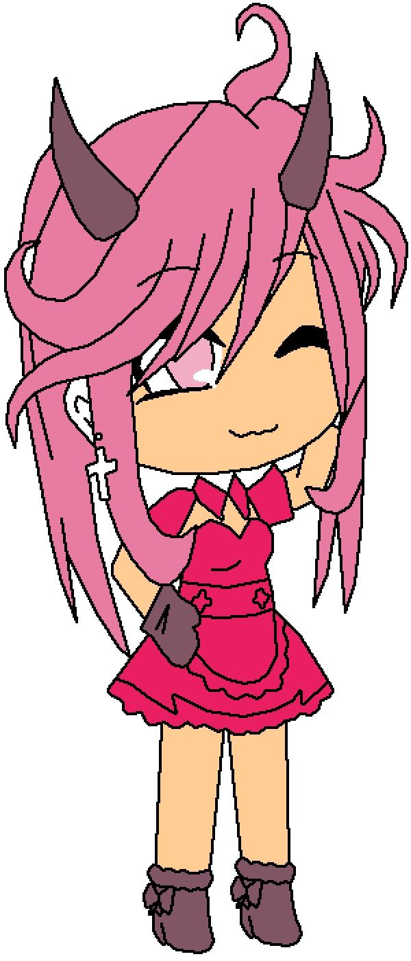 Pixilart - Gacha Life Girl Base by lunernight355