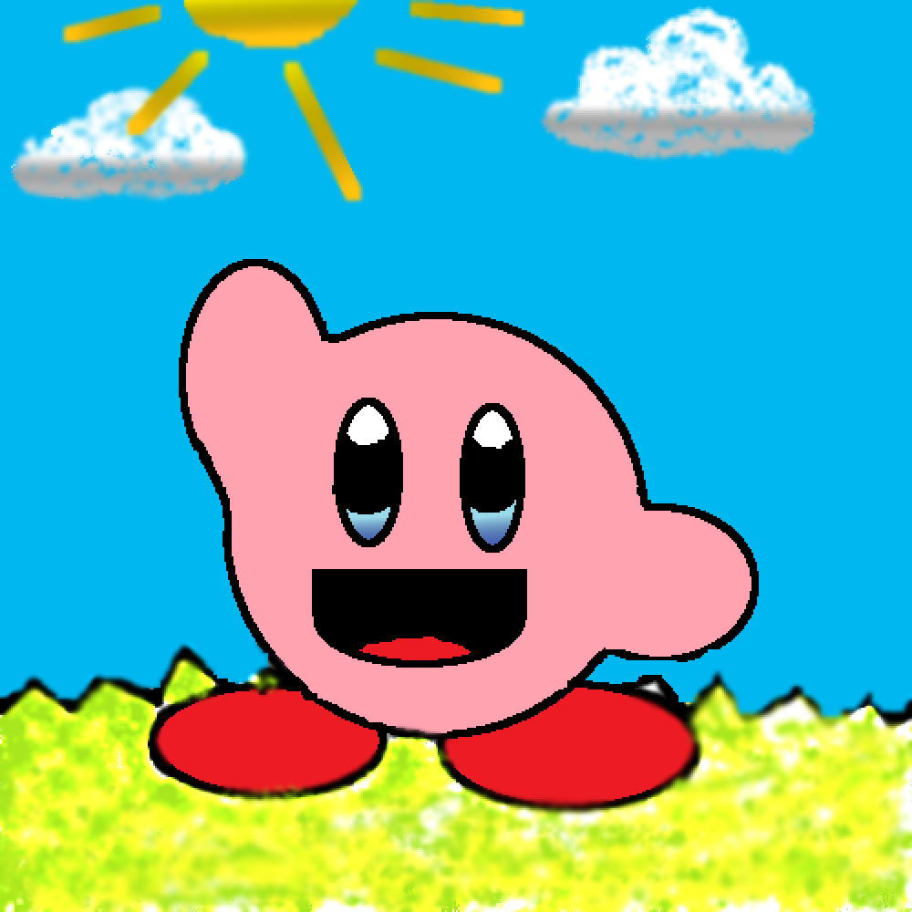 Pixilart - Kirby (1st Drawing) by kirby-enjoyer